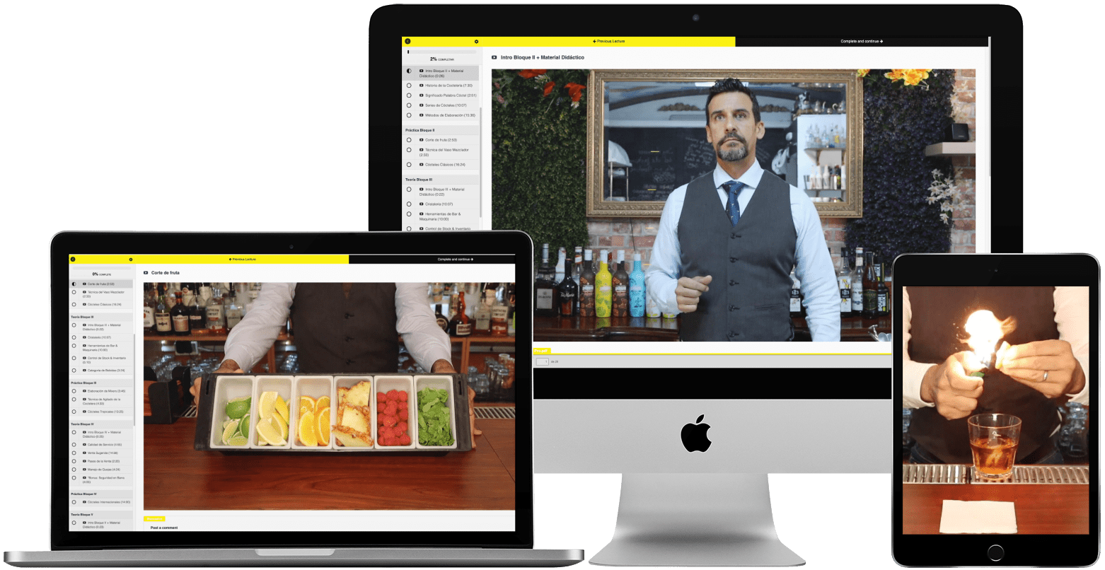 ¡Aprende las habilidades esenciales de bartender profesional con nuestro curso en línea ...